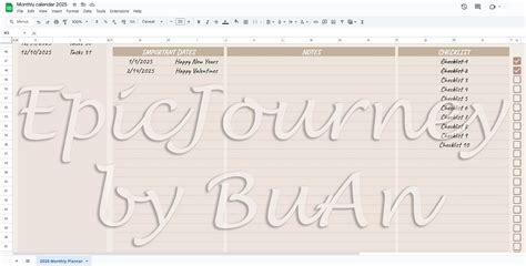 Monthly Planner In Excel Google Sheets Weekly And Monthly Calendar Task Note