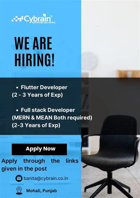 Hiring Flutterdeveloper Fullstackdeveloper Mern Mean Banita