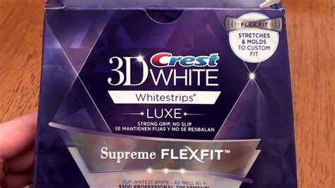Crest 3D White Luxe Supreme FlexFit Whitestrips - Teeth Whitening Kit ...