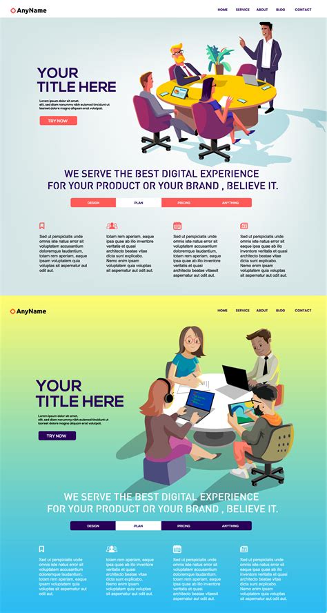Web Ui Design Template On Behance