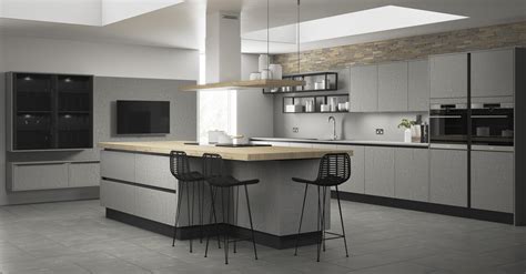 Linear Handleless Fitted Kitchen Furniture Symphony Group