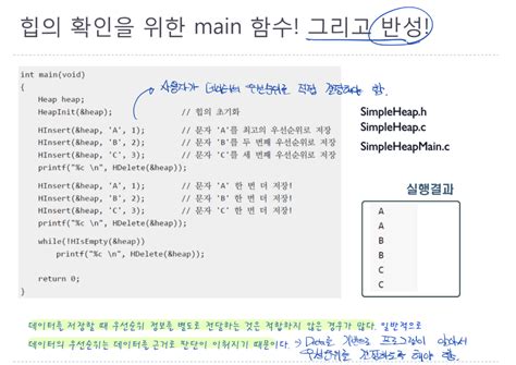 Ch9 우선순위 큐 Priority Queue 2 2 힙의 구현과 우선순위 큐의 완성 · Seongkyun Hans Blog