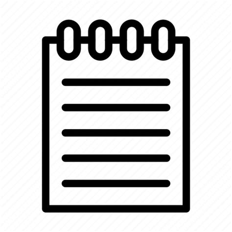 Notepad Writing Notes Jotting Memo Icon Download On Iconfinder