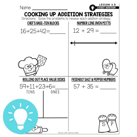 Lucky To Learn Math 2 Digit Addition Review With Multiple Addends Lesson 35 Mini Lesson