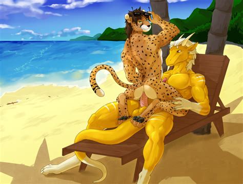 Rule 34 Anal Anal Sex Anthro Anthro On Anthro Beach Chaise Lounge Cheetah Cowgirl Position