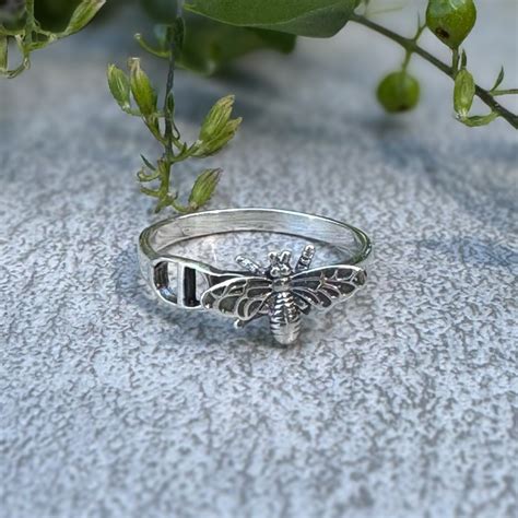 Sterling Silver Sterling Silver Bee Ring Underart Gallery Nature Inspired Jewellery