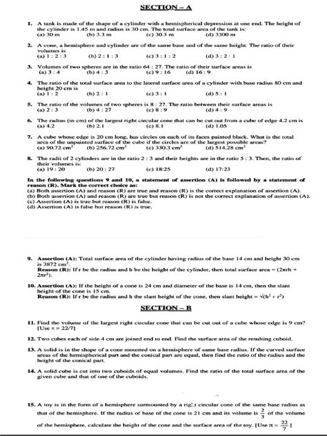 Assignment 2 Ch 12 1 Pdf Sphere Area