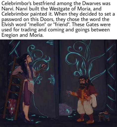 Why Gates Of A Dwarvish Realm Has Elvish Password The Relationship Of Dwarves And Noldor Elves