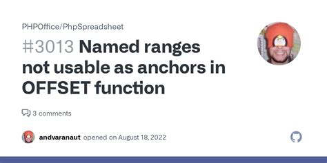 Named Ranges Not Usable As Anchors In Offset Function · Issue 3013