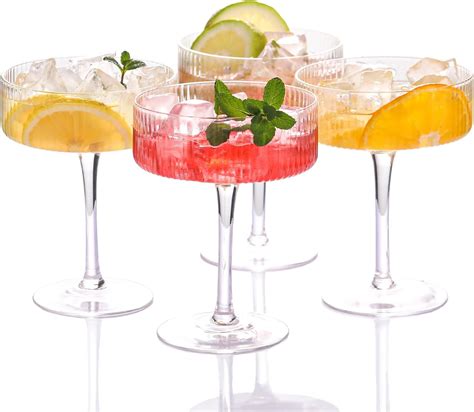 Vbeker Martini Glasses Set Of 4 Cocktail Glasses Set