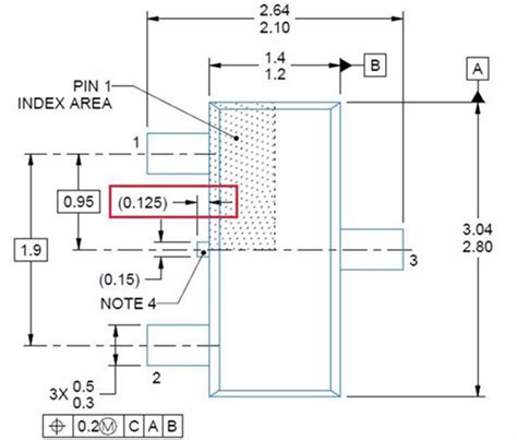 DRV5055 Q1 Hall Sensor DRV5055 Q1 Symbol Size Question Sensors Forum Sensors TI E2E