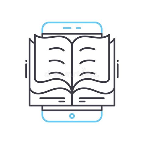 Mobile Line Icon Outline Symbol Vector Illustration Concept Sign