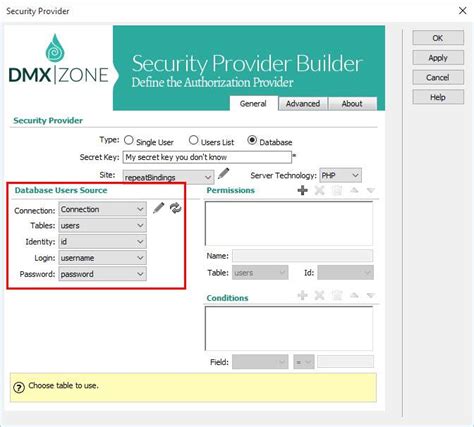 dmxzone security provider asp extensions dmxzone