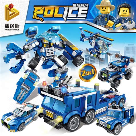 Конструктор 681002 Panlos Brick Полицейская серия: патрульный самолет ...