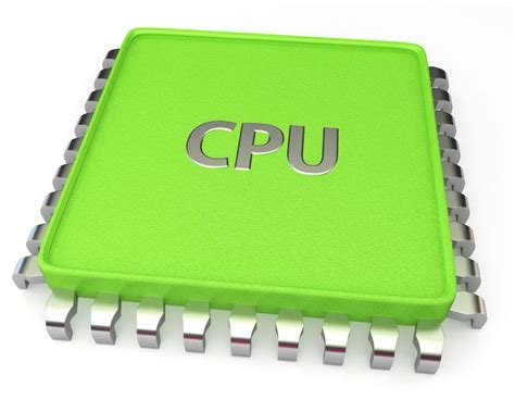 0914 Green Computer Cpu Technology Processor Chip Stock Photo PowerPoint Templates Backgrounds