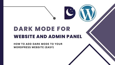 How To Add Dark Mode To Your Wordpress Website Youtube
