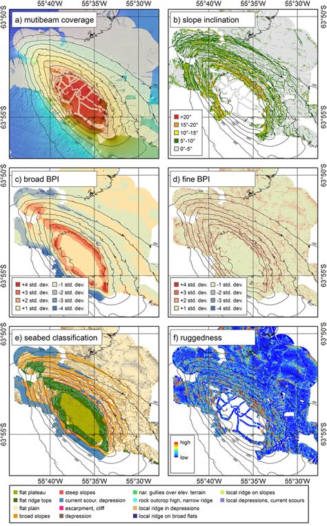 Bathymetry Derived Parameters Used For Seabed Classification A Download Scientific Diagram