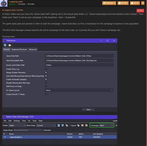 Baldurs Gate 3 Mod Manager Fix At Baldurs Gate 3 Nexus Mods And
