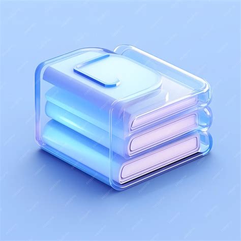 Premium Ai Image Folder Icon Slightly Open 3dicon