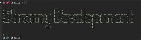 Printing Ascii Art Scripting Support Developer Forum Roblox