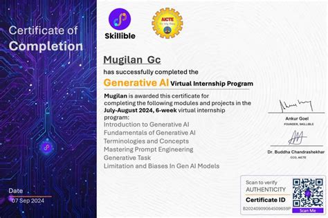 Completed Generative Ai Virtual Internship Mugilan Gc Posted On The Topic Linkedin