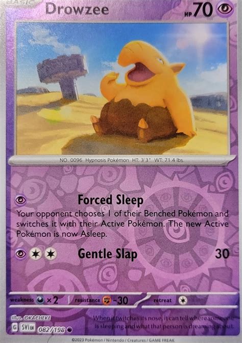 Drowzee Reverse Holo 82 Prices Pokemon Scarlet And Violet Pokemon