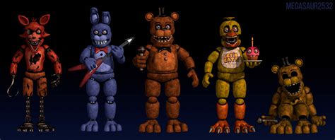 [c4d Fnaf] Stylized Unwithered Animatronics By Megasaur2532 On Deviantart