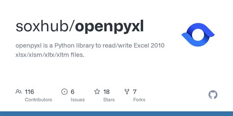 Github Soxhubopenpyxl Openpyxl Is A Python Library To Readwrite Excel 2010 Xlsxxlsmxltx