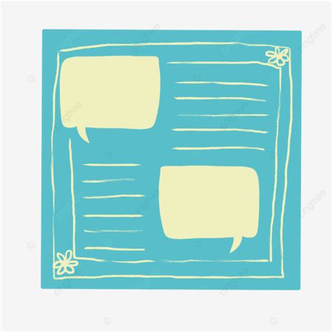 Hand Account Square Small Fresh Simple Bubble Border Account Square Small And Fresh Png