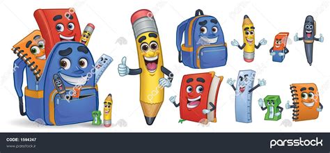 لوازم التحریر مدرسه شخصیت های کارتونی 1594247