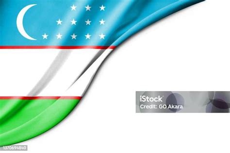 우즈베키스탄 국기 3d 일러스트레이션 텍스트에 대한 흰색 배경 공간이 있습니다 0명에 대한 스톡 사진 및 기타 이미지 0명 개념 개념과 주제 Istock