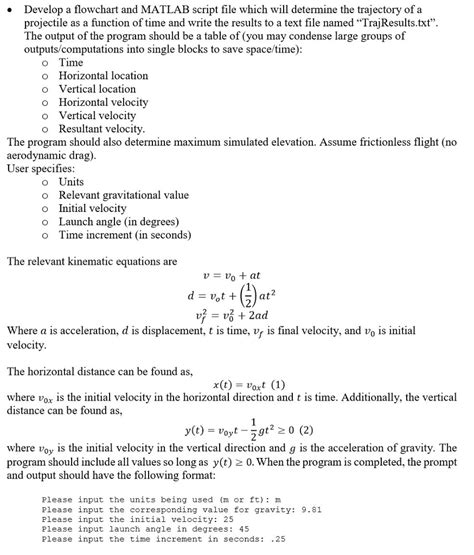 Solved Develop A Flowchart And MATLAB Script File Which Will Chegg Com