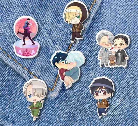 Yuri On Ice Victor Yuuri Cuddles Enamel Pin Distinct Pins