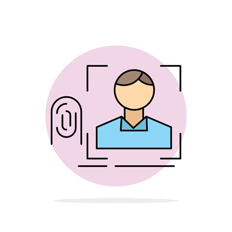 Finger Fingerprint Recognition Scan Scanning Flat Color Icon Vector 13325424 Vector Art At Vecteezy