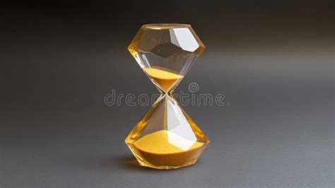 Gold Hourglass On Dark Background Stock Illustration Illustration Of