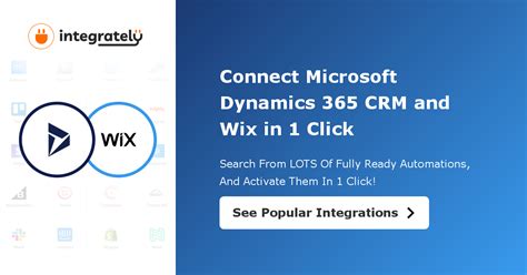 Connect Microsoft Dynamics 365 CRM Wix Integrations 8 Integrations