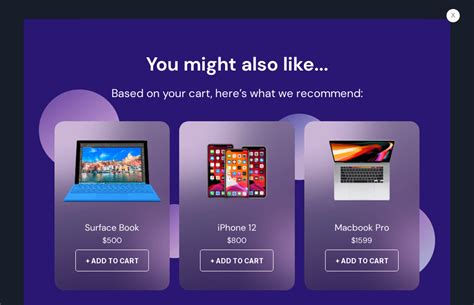 Technology Product Recommendation Popup Template Convertflow