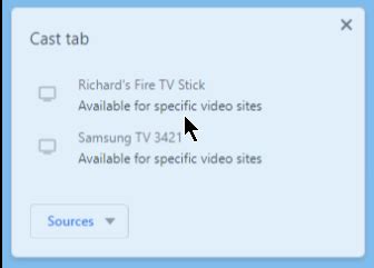 Google Chrome Cast Listed Devices Not Selectable Windows Forums