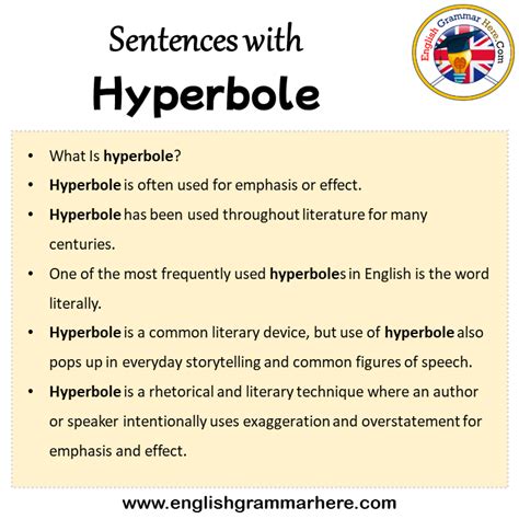 Sentences With Hyperbole Hyperbole In A Sentence In English Sentences
