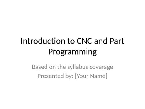 Computer Ncpartprogrammingpresentationpptx