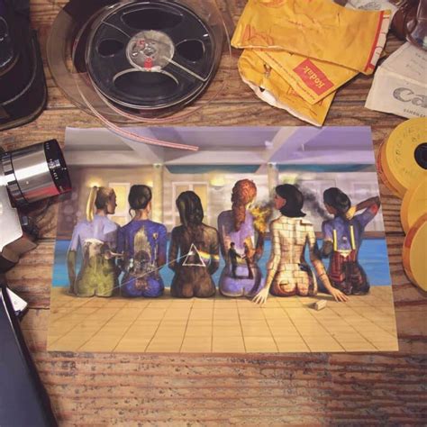 Pink Floyd Back Art Catalog Watercolor Painting Poster Otherbrick