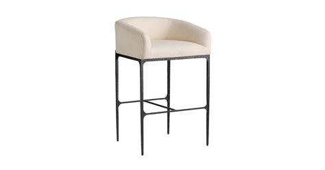 Fsi30 Osbourne Bar Stool Oxford White Fabric