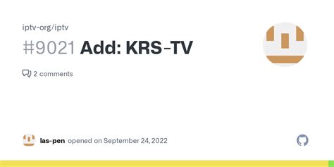 Add Krs Tv · Issue 9021 · Iptv Orgiptv · Github