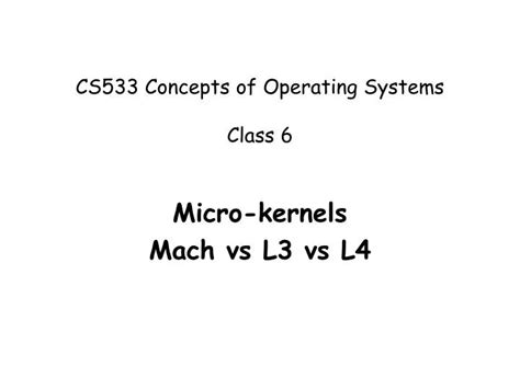 ppt cs533 concepts of operating systems class 6 powerpoint