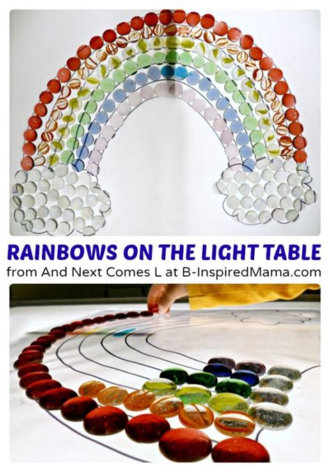 Rainbow Light Table Play B Inspired Mama