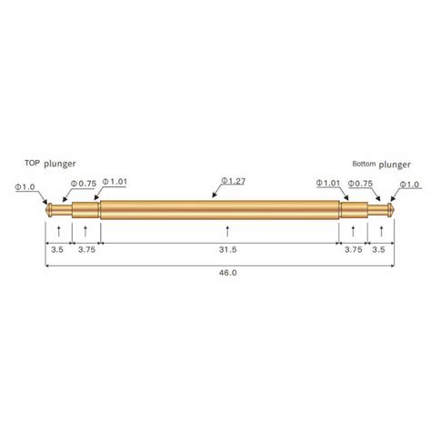 31 5mm Semiconductor Test Probe 1 27mm Dia 1a Wafer Test