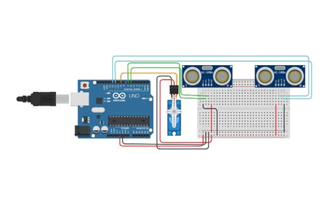 Circuit Design Barreras Del Tren Tinkercad
