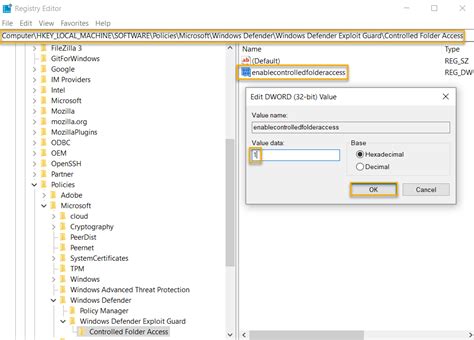 Controlled Folder Access Disabled