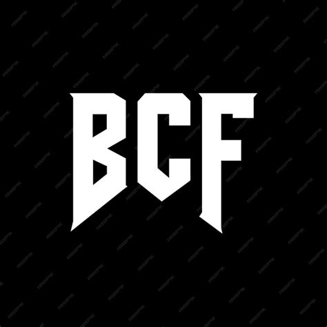 기술 회사 Bcf의 글자 로고 디자인 검은색과 색 색상 조합 Bcf 로고 Bcf 터 Bcf 디자인 Bcf 아이콘 Bcf 알파 Bcf 타이포그래피 로고 디자인 프리미엄 벡터