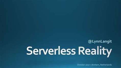 Going Serverless With Aws Ppt